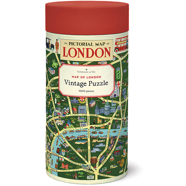 Buy Vintage - pictorial map of london (1000pcs) Puzzle | Jigsaw Jungle