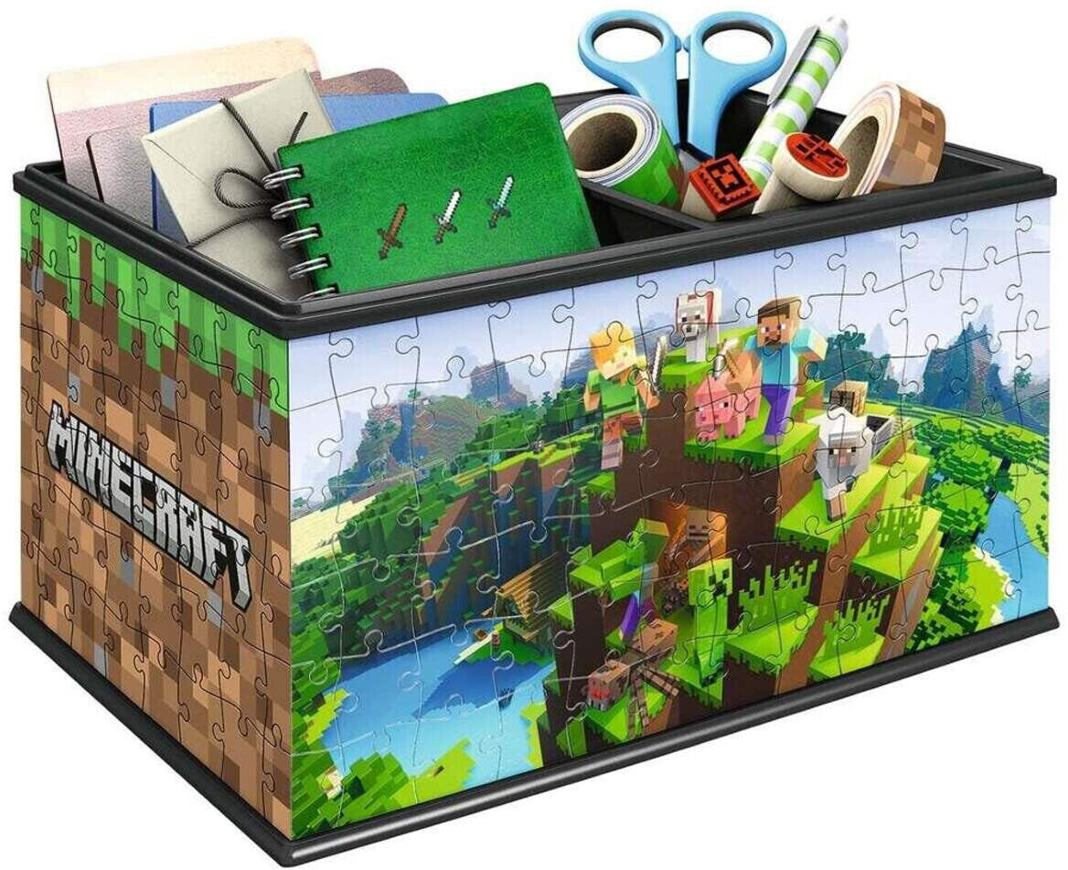 Buy Ravensburger minecraft storage box (3d puzzle) Puzzle | Jigsaw Jungle