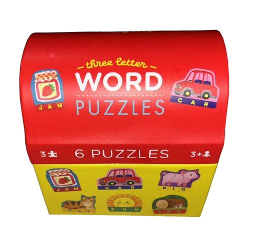 6 x Three Letter Word Puzzles Kids Puzzle | Crocodile Creek | Jigsaw Jungle