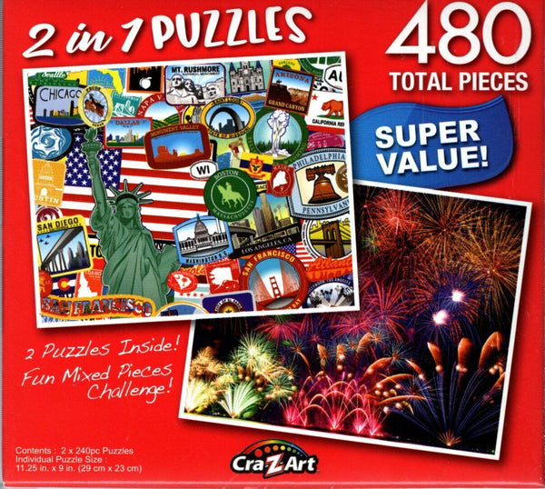 Buy Pfg 2-in-1 american sticker collage & summer firework festival ...