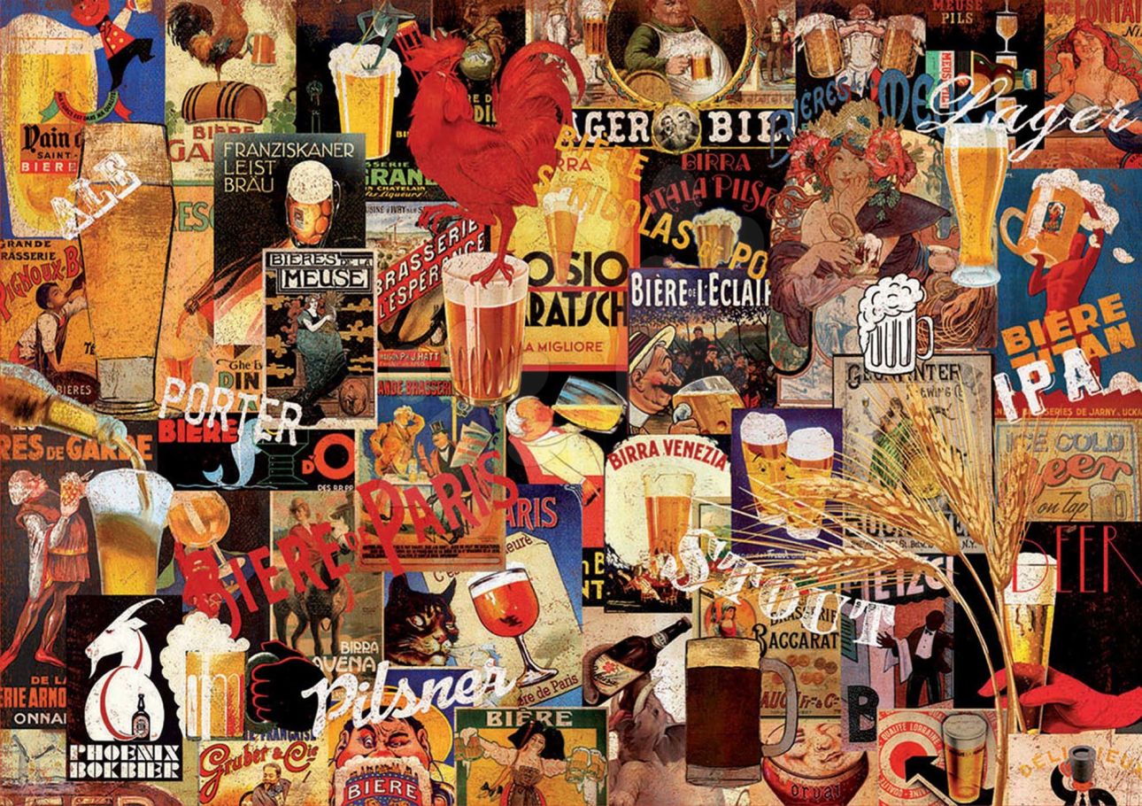 Buy Vintage beer collage (1000 pcs) Puzzle | Jigsaw Jungle
