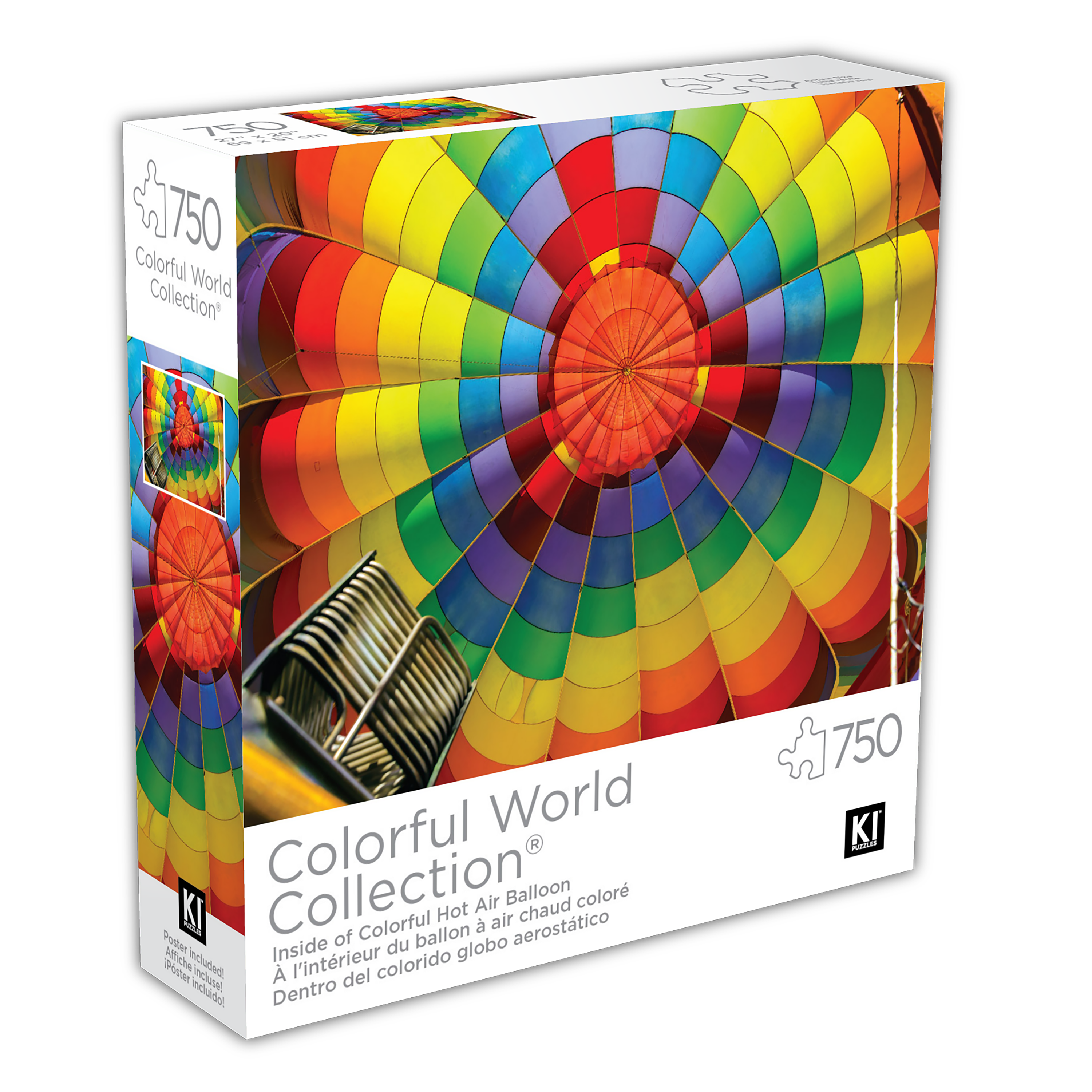 Buy Colorful world - inside of colorful hot air balloon (750pcs) Puzzle ...