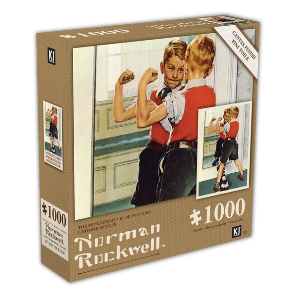 Buy The muscleman, norman rockwell (1000pcs) Puzzle | Jigsaw Jungle