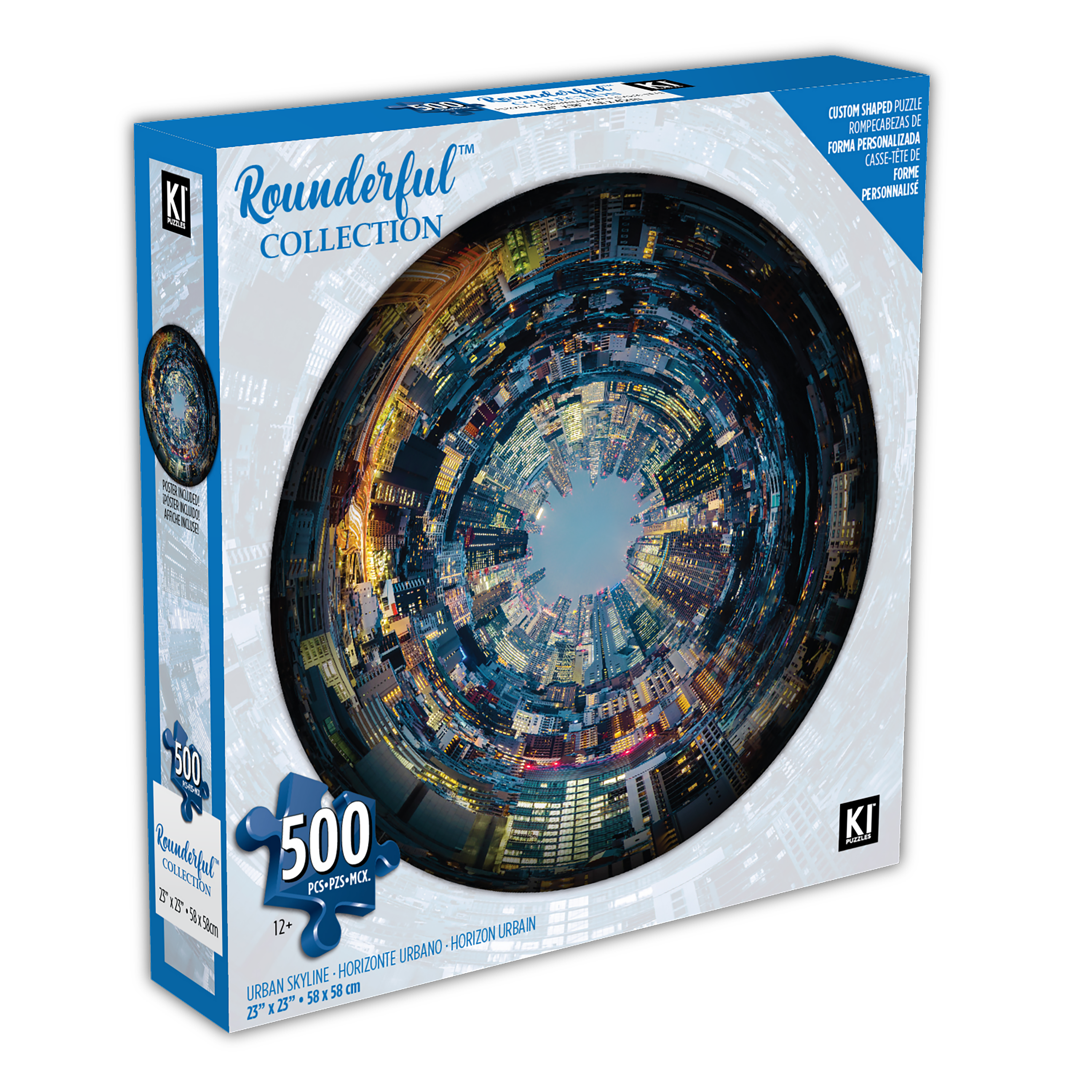 Buy Rounderful collection - urban skyline (round) (500pcs) Puzzle ...