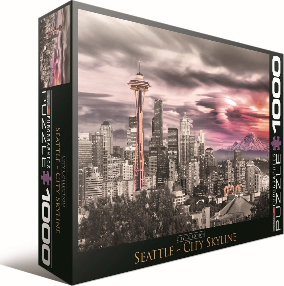 Buy City collection - seattle - city skyline Puzzle | Jigsaw Jungle
