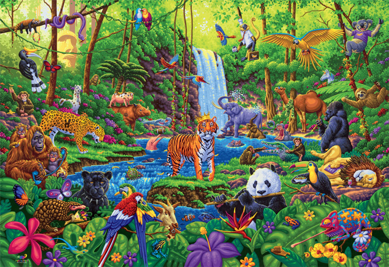 Buy Pun fuzzle: jungle jumble (2000pcs) Puzzle | Jigsaw Jungle
