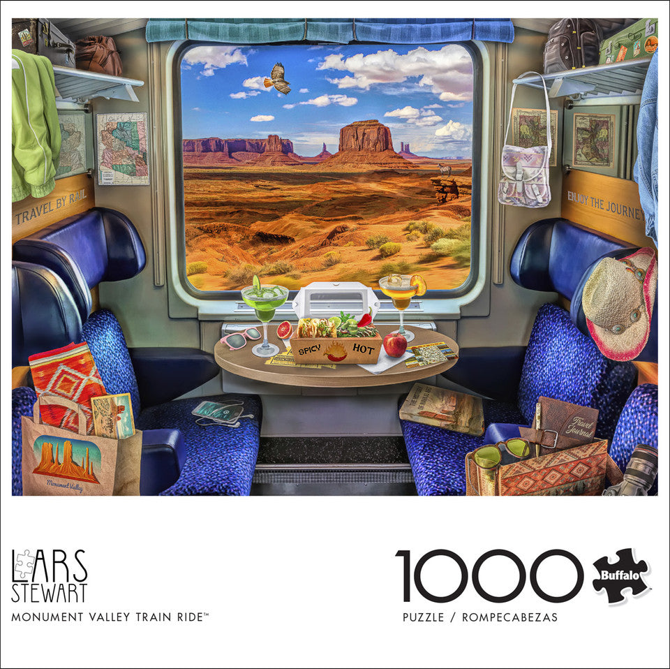 Buy Monument train ride, lars stewart (1000pcs) Puzzle | Jigsaw Jungle