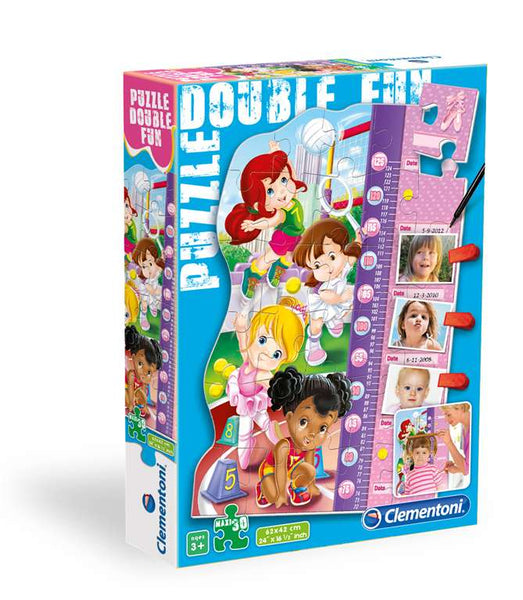 Buy Double fun: girls - puzzle & height chart Puzzle | Jigsaw Jungle