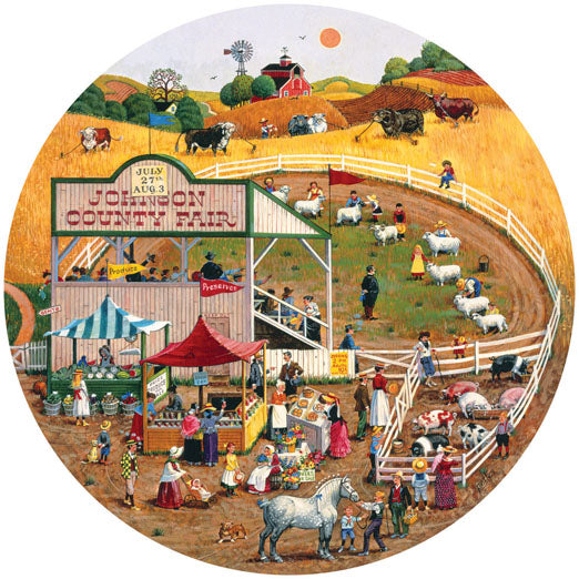 Buy Johnson county fair (round) Puzzle | Jigsaw Jungle