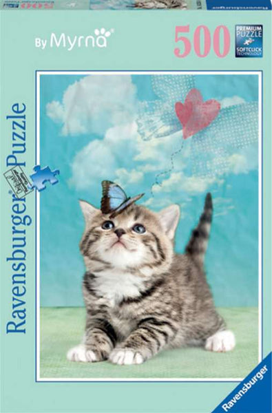 Buy Ravensburger butterfly kitten Puzzle | Jigsaw Jungle