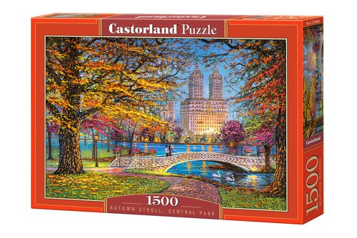 Buy Autumn stroll, central park, robert finale Puzzle | Jigsaw Jungle