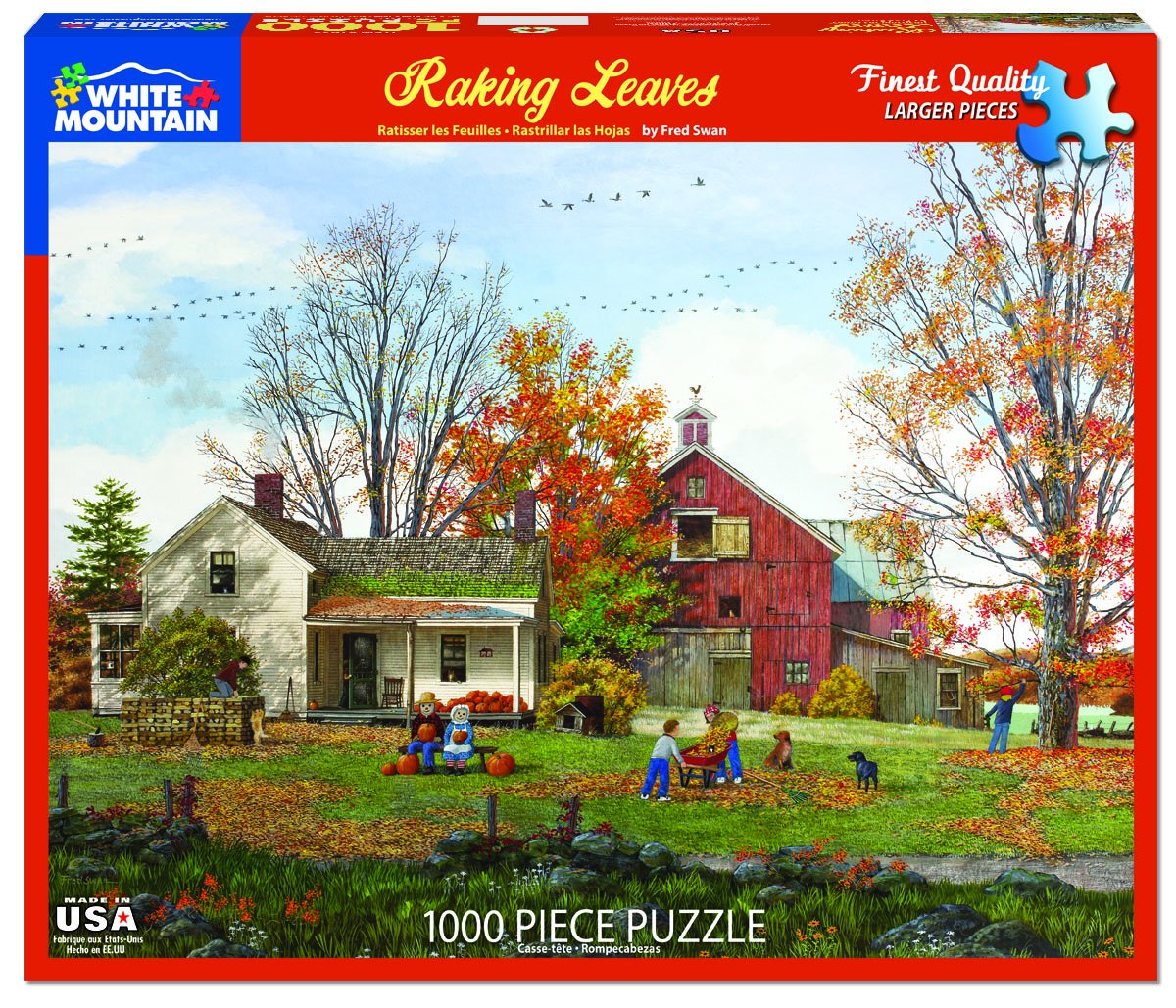 Buy Raking leaves Puzzle | Jigsaw Jungle