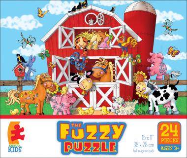 Buy Barnyard - kids fuzzy puzzle Puzzle | Jigsaw Jungle
