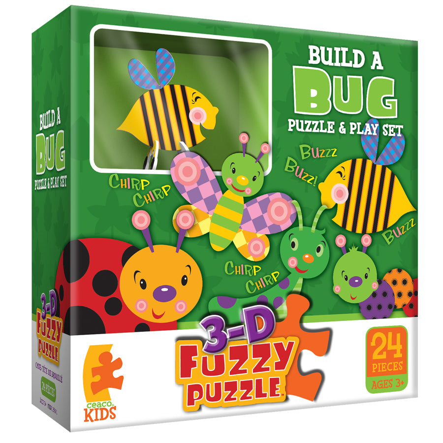 Buy Build a bug 3d fuzzy puzzle & playset Puzzle | Jigsaw Jungle