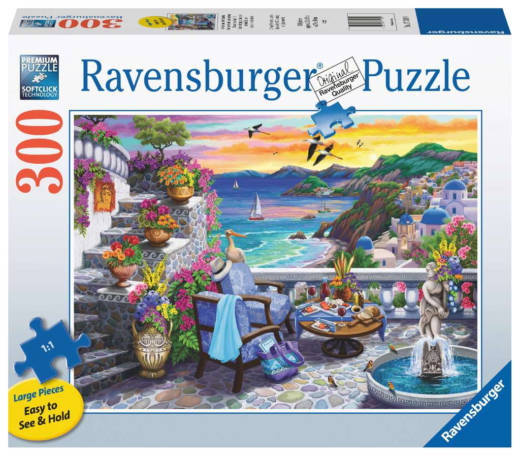 Buy Pfg ravensburger santorini sunset (300 large) (usage/used - puzzles ...
