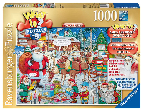 Buy Ravensburger what if? no. 9: santa & rudolph Puzzle | Jigsaw Jungle