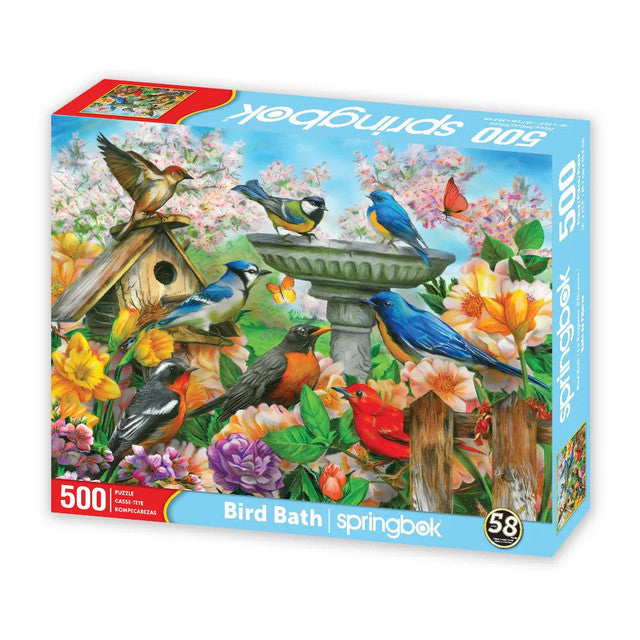 Buy Bird bath, edward wargo (500pcs) Puzzle | Jigsaw Jungle