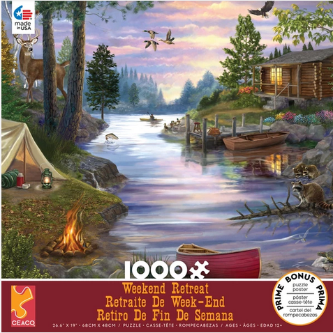 Buy Weekend retreat - cabin lake Puzzle | Jigsaw Jungle