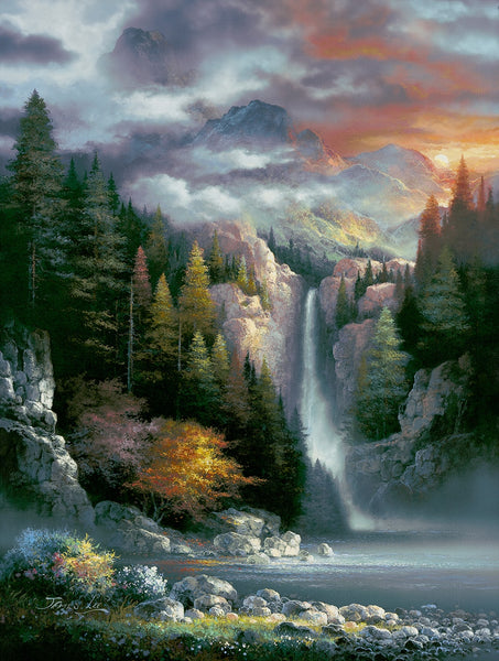 Buy Misty falls, james lee Puzzle | Jigsaw Jungle