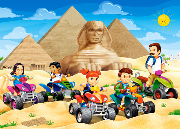 Buy Quad bikes at giza pyramid Puzzle | Jigsaw Jungle