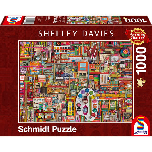 Vintage Artist's Materials, Shelley Davies Art Puzzle | Shelley Davies ...