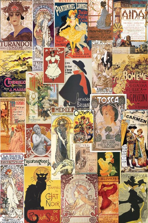Buy Pfg theatre & opera - vintage posters (usage/used - puzzles for ...