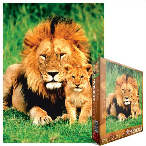 Buy Lion and baby Puzzle | Jigsaw Jungle