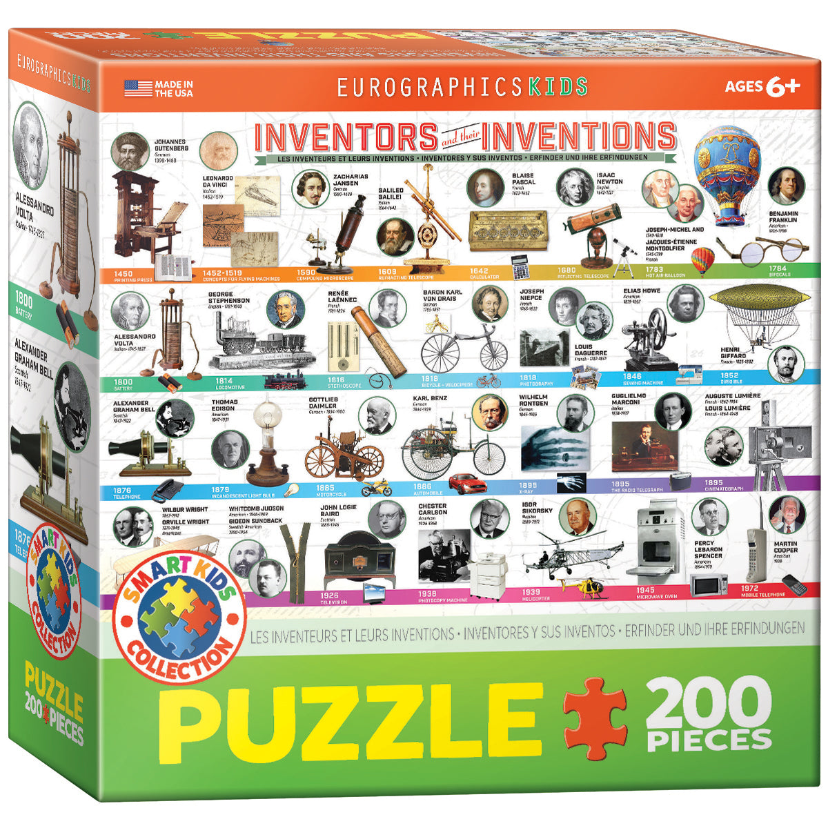 Buy Inventors and their inventions (200pcs) Puzzle | Jigsaw Jungle