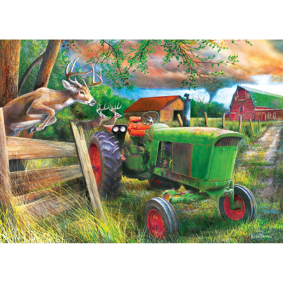 Buy Deer crossing, kevin daniel Puzzle | Jigsaw Jungle