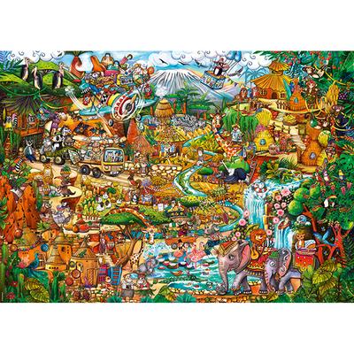 Buy Exotic safari, berman (triangular box) (2000pcs) Puzzle | Jigsaw Jungle