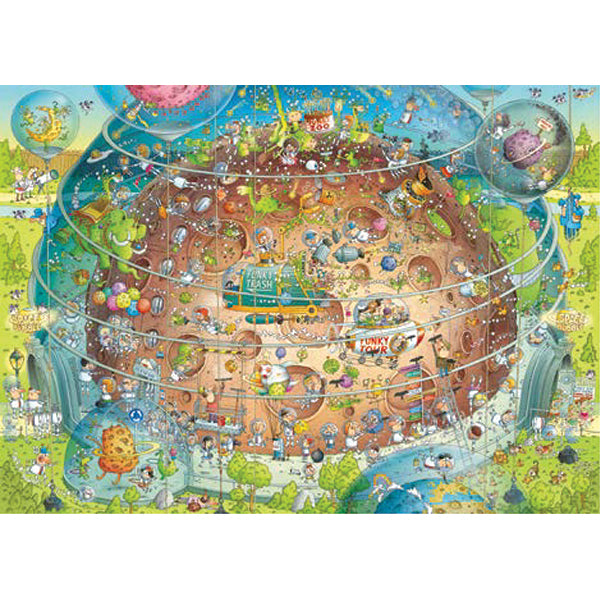 Buy Funky zoo: cosmic habitat, marino degano (1000pcs) Puzzle | Jigsaw ...