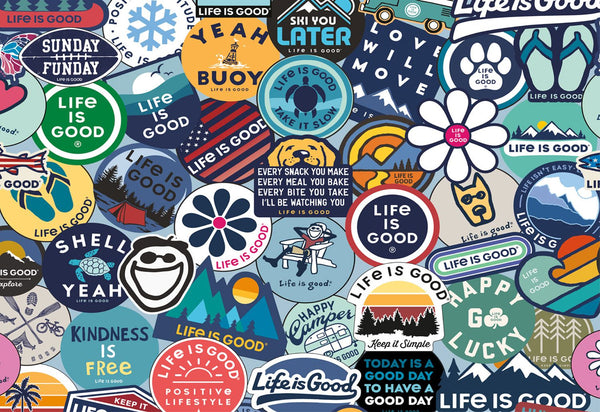 Buy Life is good: sticker collage (1500pcs) Puzzle | Jigsaw Jungle