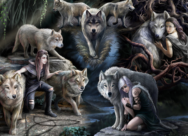 Buy Dmg anne stokes - wolf collage (1500pcs) (damaged box) Puzzle ...