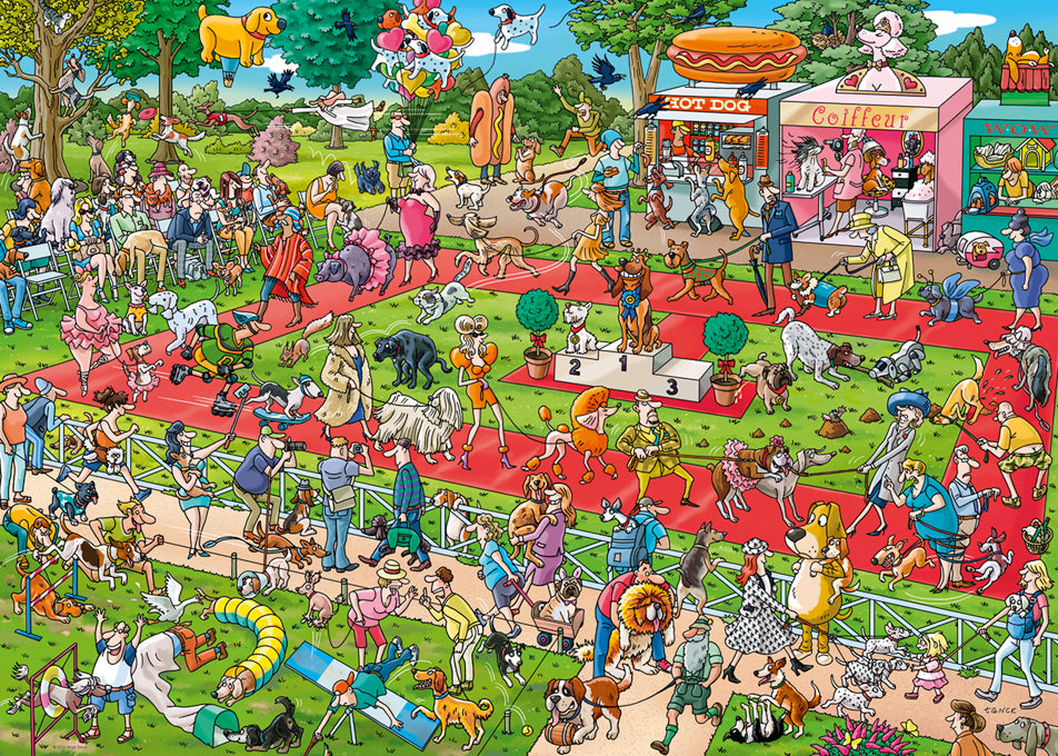 Buy Dog show, birgit tanck (triangular box) Puzzle | Jigsaw Jungle