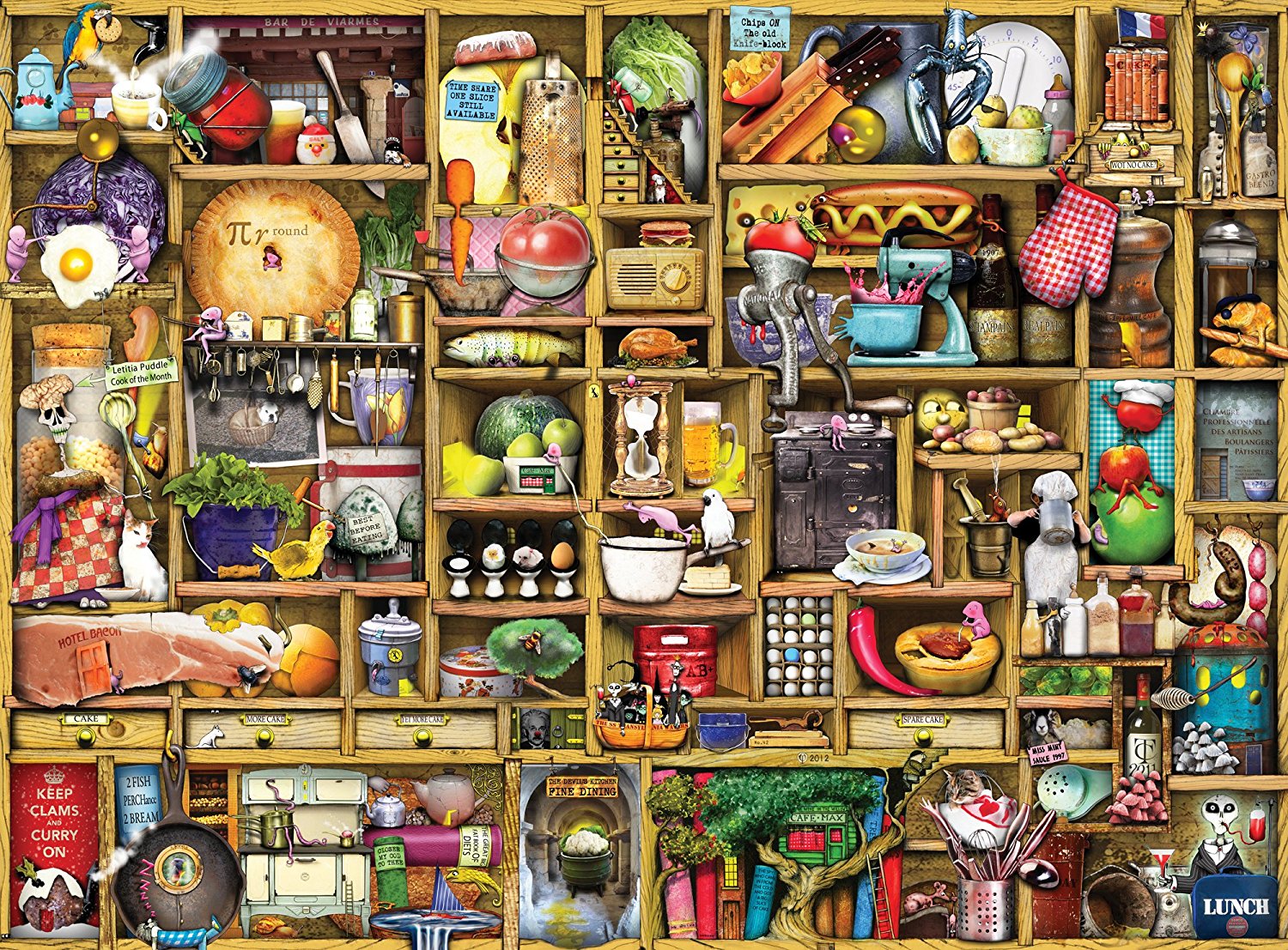 Buy Ravensburger kitchen cupboard, colin thompson (1000pcs) Puzzle ...