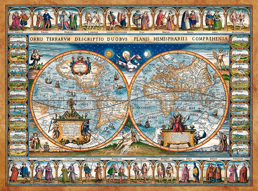 Buy Map of the world, 1639 Puzzle | Jigsaw Jungle