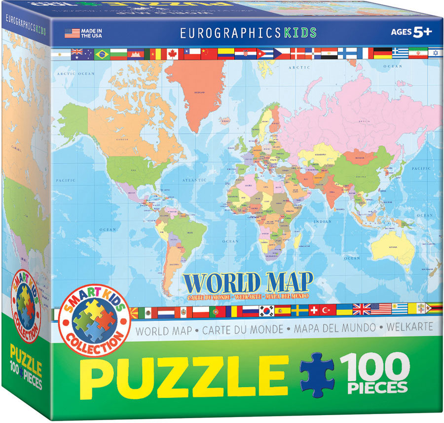 Buy World map (100pcs) Puzzle | Jigsaw Jungle