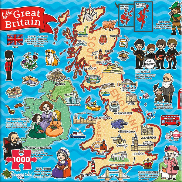 Buy Map of great britain Puzzle | Jigsaw Jungle