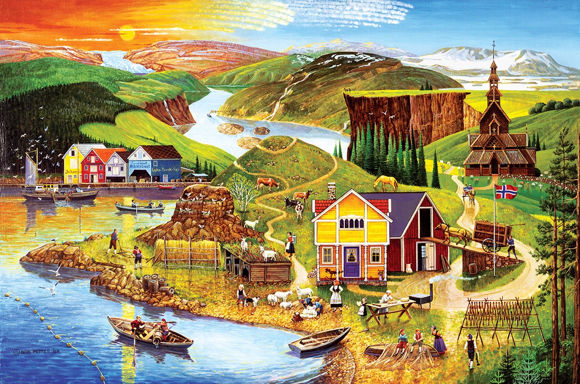 Buy Norway by bob pettes Puzzle | Jigsaw Jungle