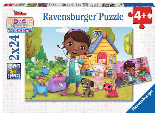 Buy Ravensburger doc mcstuffins: pet vet (2-in-1) Puzzle | Jigsaw Jungle