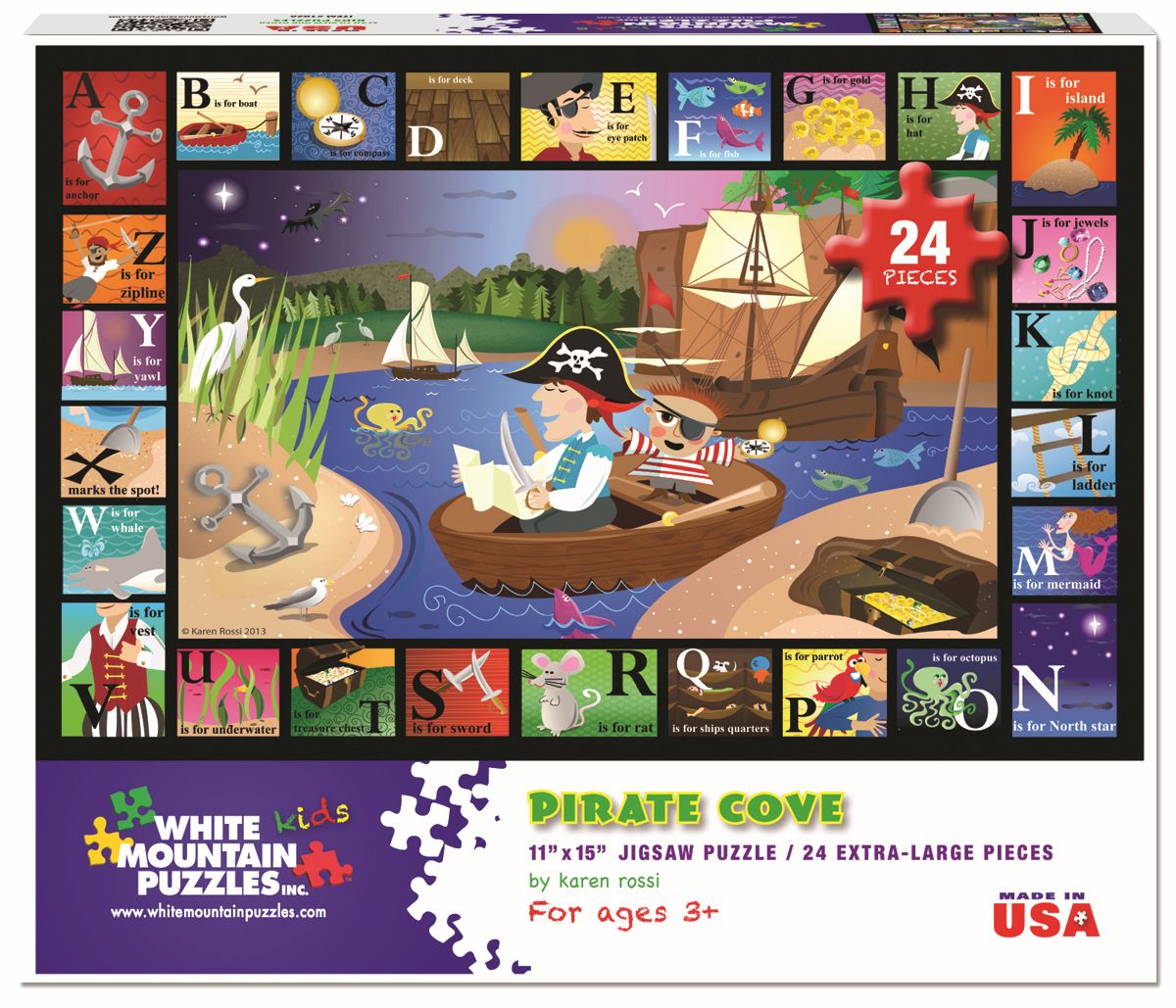 Buy Abc pirate cove, karen rossi Puzzle | Jigsaw Jungle
