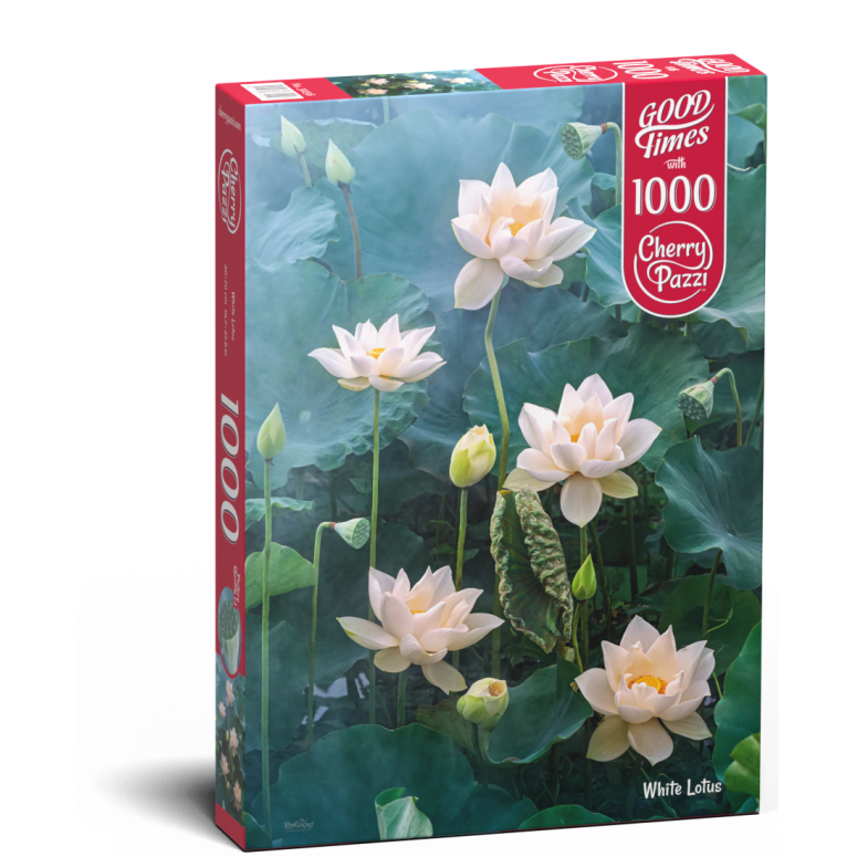 Buy White lotus (1000pcs) Puzzle | Jigsaw Jungle