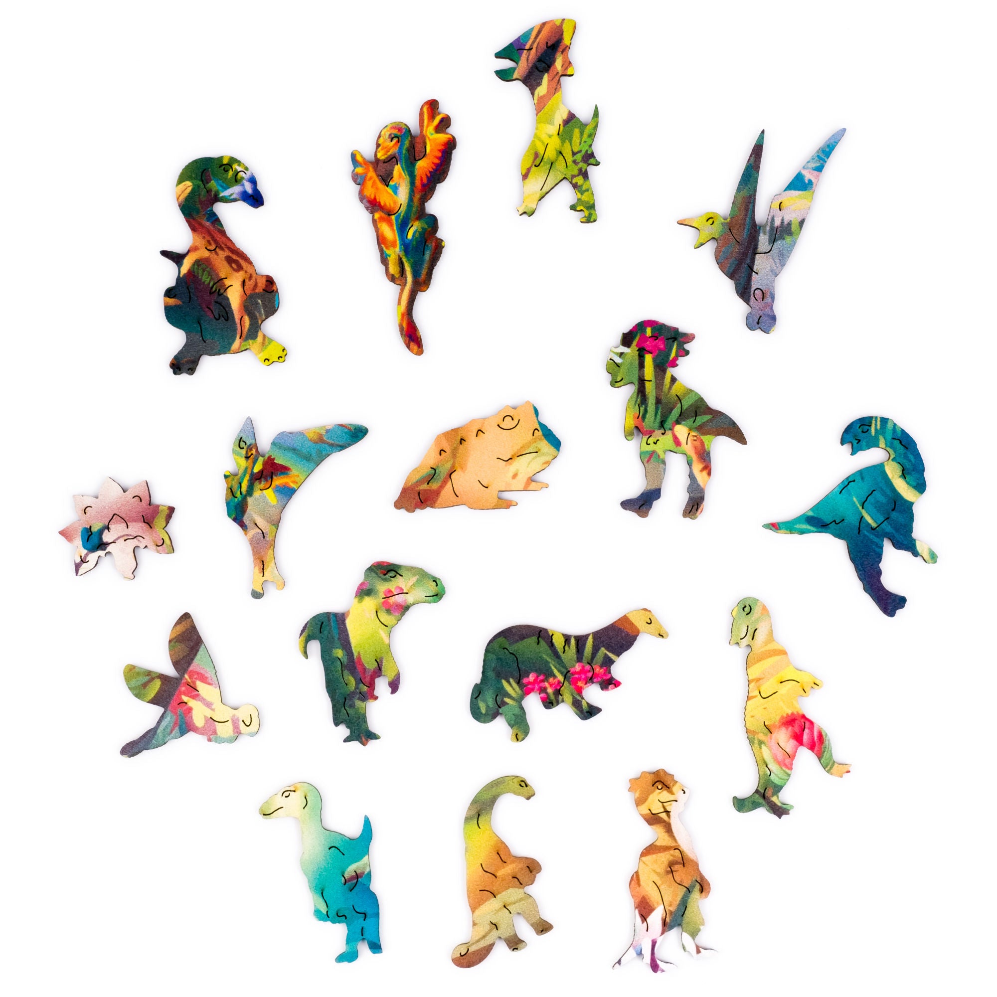 Buy Woosaic tyrannosaurus rex 4 in 1 - dino collection (wooden jigsaw ...