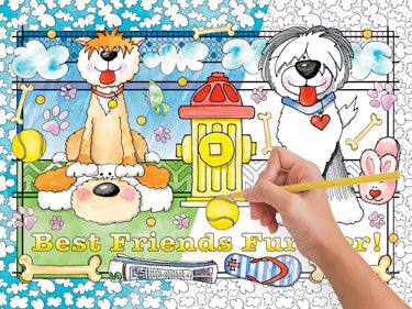 Buy Best friends : color your own puzzle Puzzle | Jigsaw Jungle